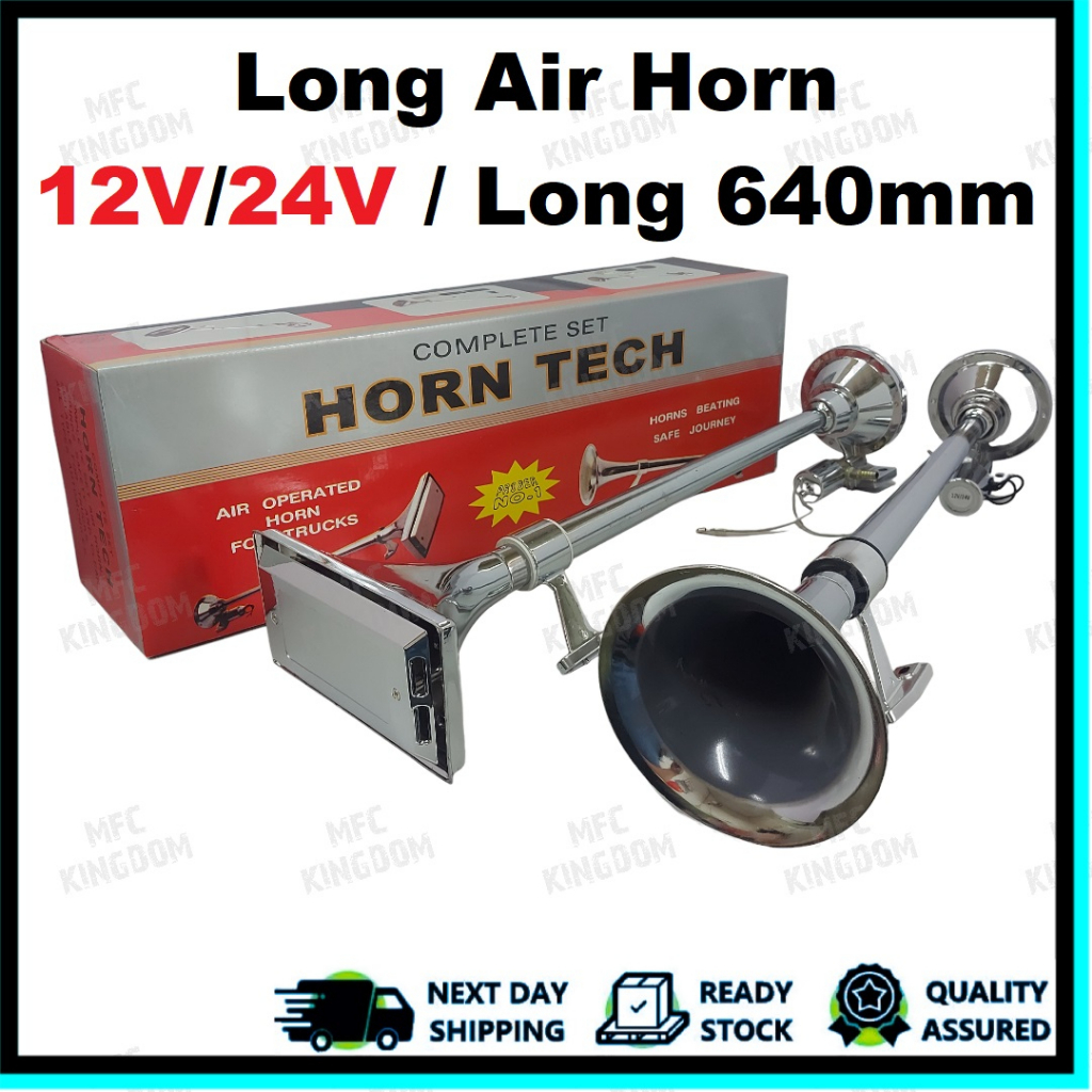 Long Air Horn / Big Horn / ROUND HEAD / SQUARE HEAD / 12V/24V / Long ...