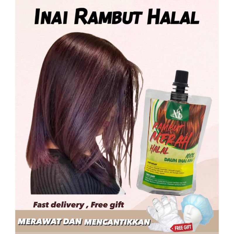 INAI RAMBUT MERAH HALAL 💯 DAUN INAI ASLI | HAIR HENNA | Shopee Malaysia