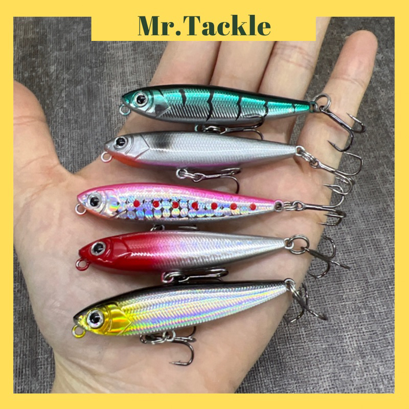 【MR.T】 Floating Lure Pencil Lure 6cm/3.2g Gewang Killer Sebarau Haruan ...