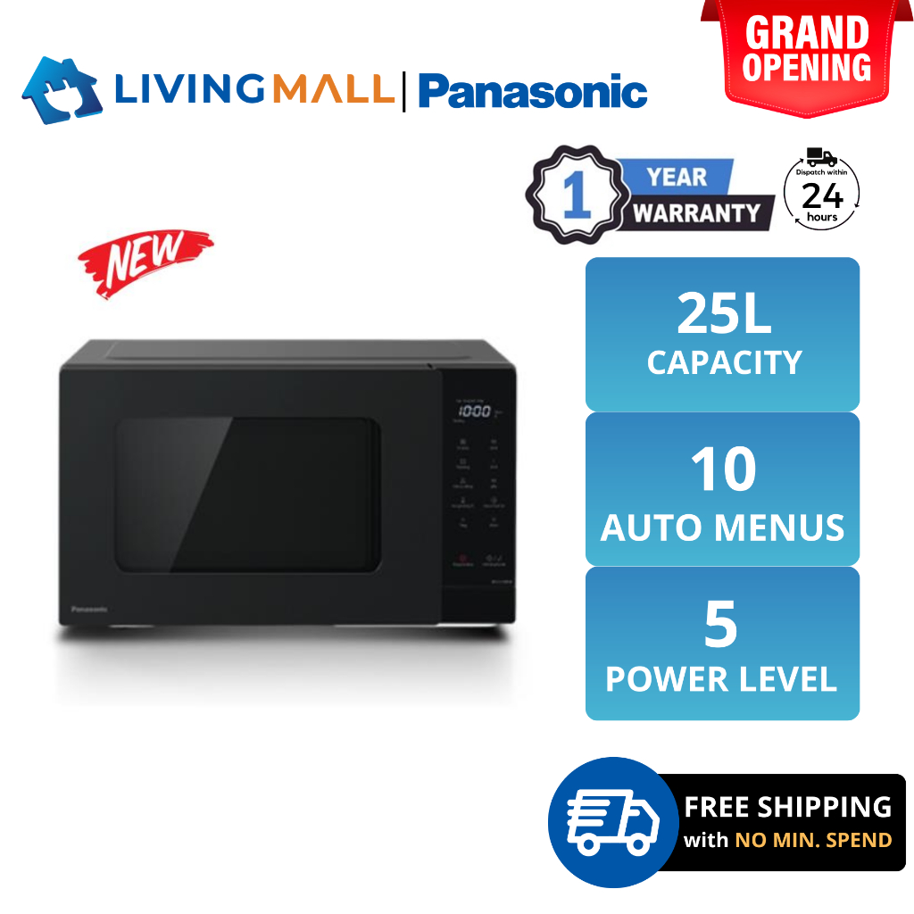 [𝐅𝐑𝐄𝐄 𝐃𝐄𝐋𝐈𝐕𝐄𝐑𝐘] PANASONIC NN-ST34 (25L) SOLO MICROWAVE OVEN NN-ST34NBMPQ | Shopee Malaysia