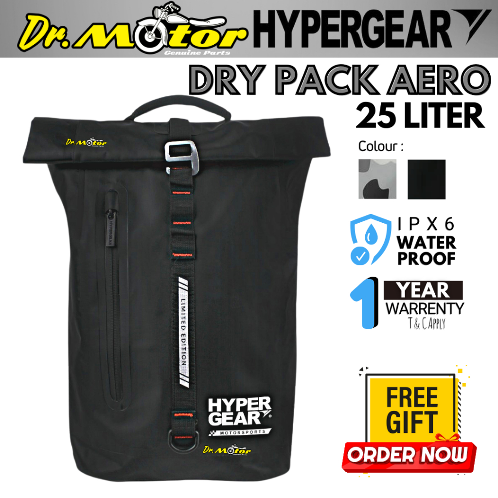 Hyper Gear Dry Pac Aero 25L + Fast Slot Adapt Outdoor Backpack ...