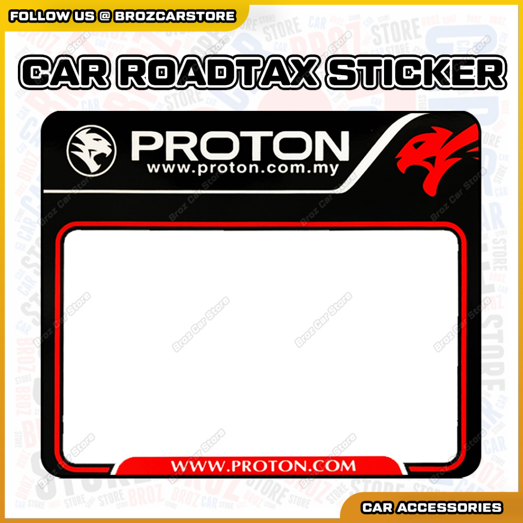 🔥 Proton Roadtax Sticker Kereta Universal Vehicle Roadtax Sticker ...