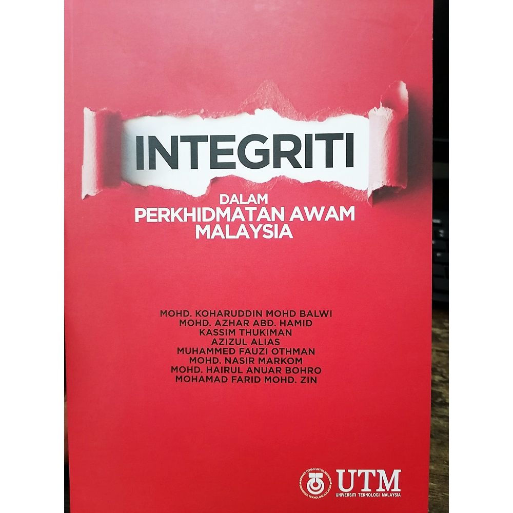 (UTM) INTEGRITI dalam PERKHIDMATAN AWAM MALAYSIA | Shopee Malaysia