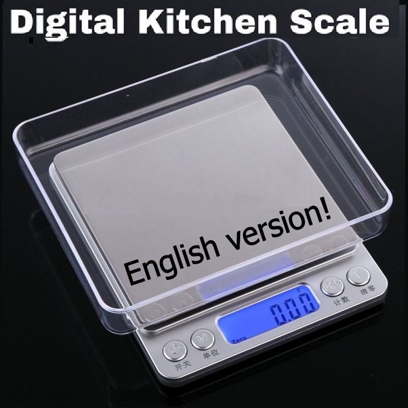 0.1g 0.01g Precision LCD Digital Scales 500g 3000g Mini Electronic ...