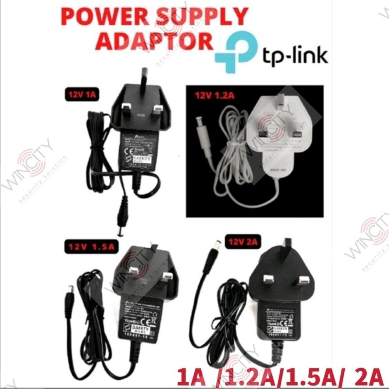 WSS Tp-link adaptor 12v 1A / 12v 1.2A / 12v 1.5A / 12v 2A for modem ...