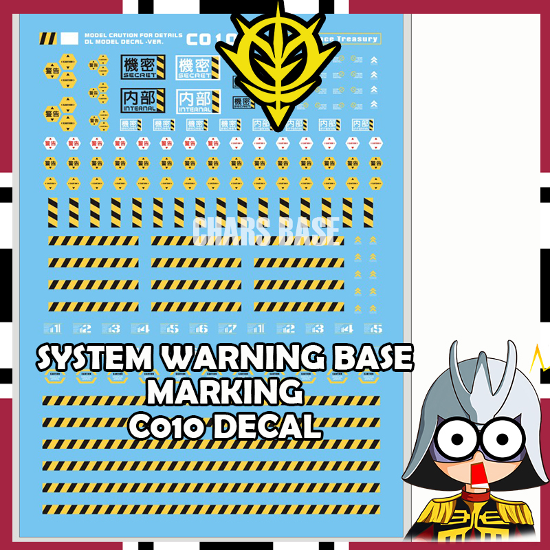 DALIN DECAL 1/100 1/144 UNIVERSAL WARNING MARKING DECAL C010 | Shopee ...
