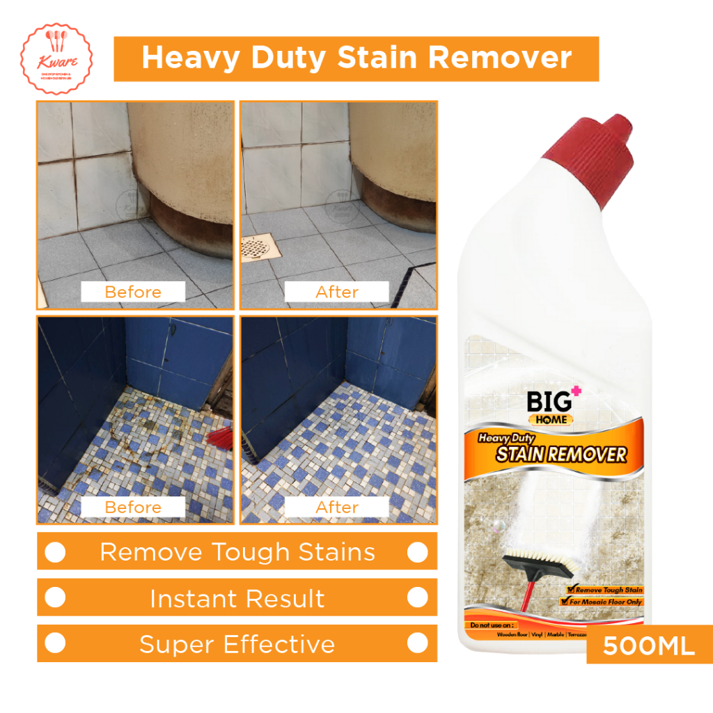 BIG+ Heavy Duty Stain Remover 500ML Mosaic Toilet Cleaner Rust Tough ...