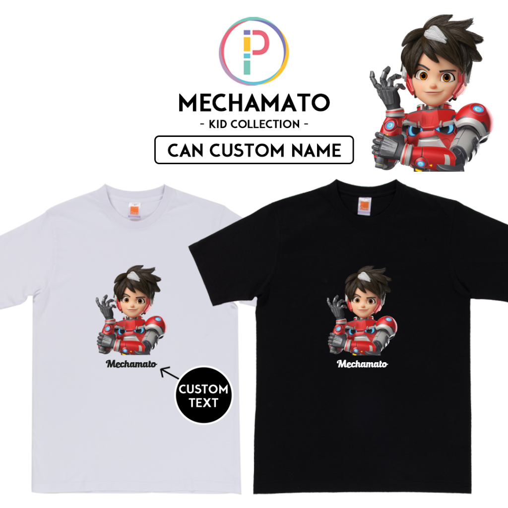 [Adult/Kid] Mechamato Amato Cute Cartoon Anime T-shirt Baju Birthday ...