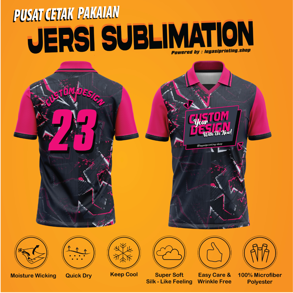 CUSTOM JERSI SUBLIMATION DESIGN SENDIRI !! | Shopee Malaysia