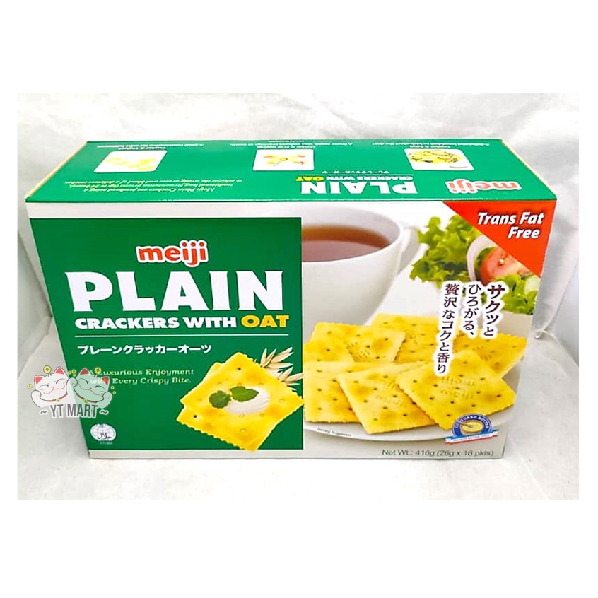 Meiji Plain Crackers With Oat 416g (26g x 16pkts) | Shopee Malaysia