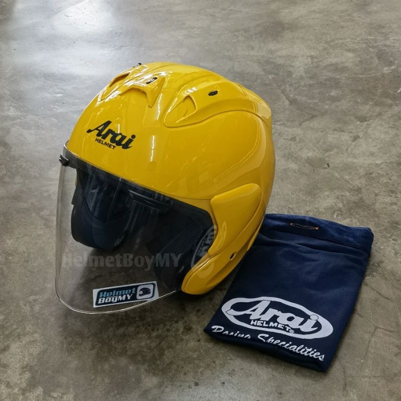 ARAI RAM3 PLAIN COLOR YELLOW / SILVER / GREY / WHITE / BLUE | Shopee ...