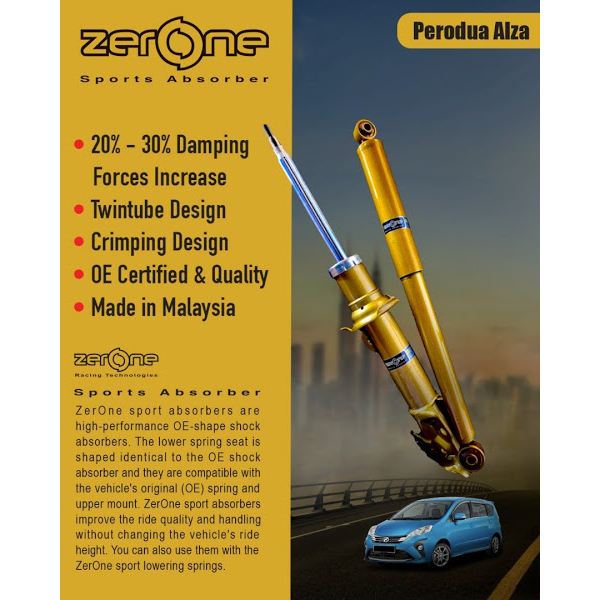 ZerOne Sport Absorber Perodua Alza | Shopee Malaysia