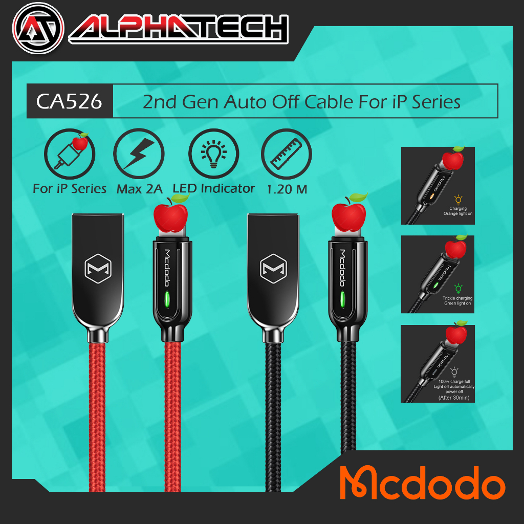 (1 Yr Warranty) Mcdodo CA526 Smart Series 2nd Generation Auto Off Cable ...