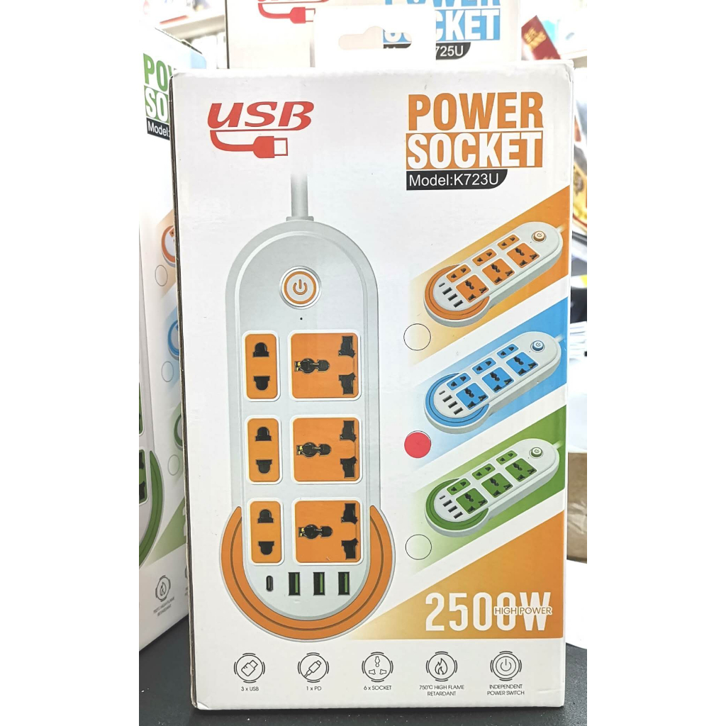 USB Power Socket 2500W High Power K723U | Shopee Malaysia