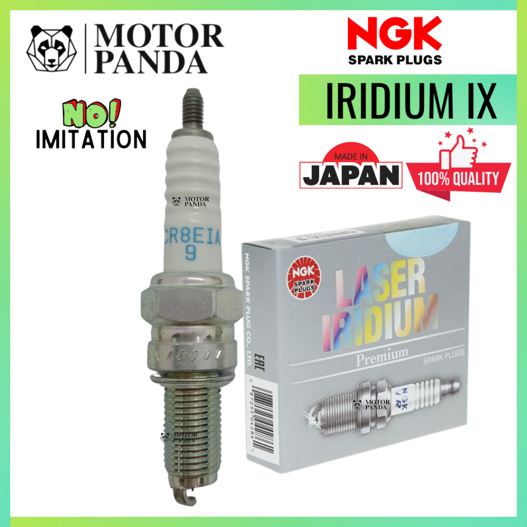 NGK PLUG LASER IRIDIUM PREMIUM CR8EIA - 9 CR8EIA (Long Life) LC135 Y15ZR VF3I185 RS150 WAVE ...
