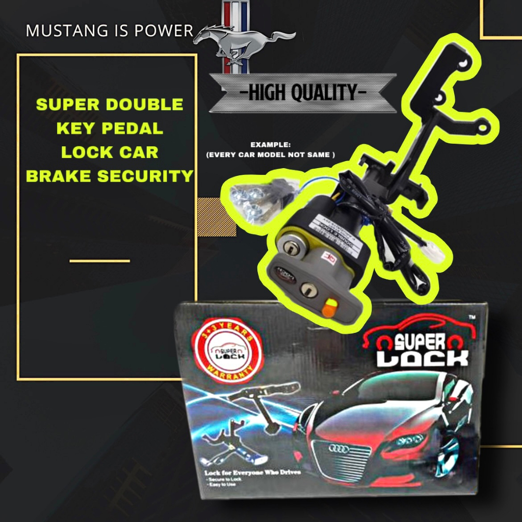 PROTON X70 19-23Y SUPER DOUBLE KEY PEDAL LOCK CAR BRAKE SECURITY ...