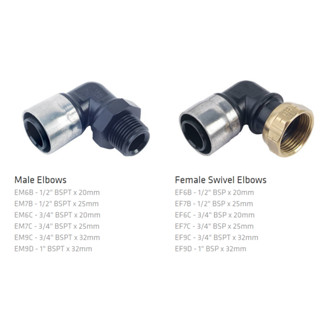 Buteline PE Fitting Elbow Tee Socket Male Elbow Female Elbow MTA FTA ...