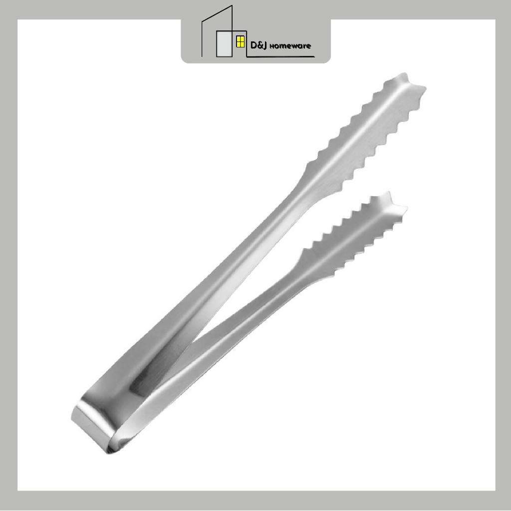 Stainless Steel Ice Tongs / Ice Cube Clip Ice Clamp / Bread Food BBQ ...
