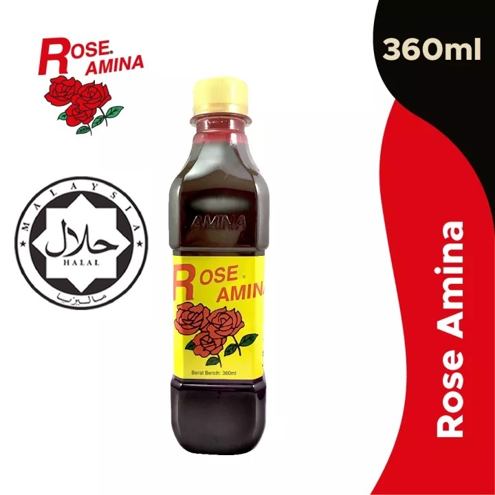 Sirap Cap Rose Amina, Sirup Bandung, Red Rose Syrup, Plasatic Bottel 360ml | Shopee Malaysia