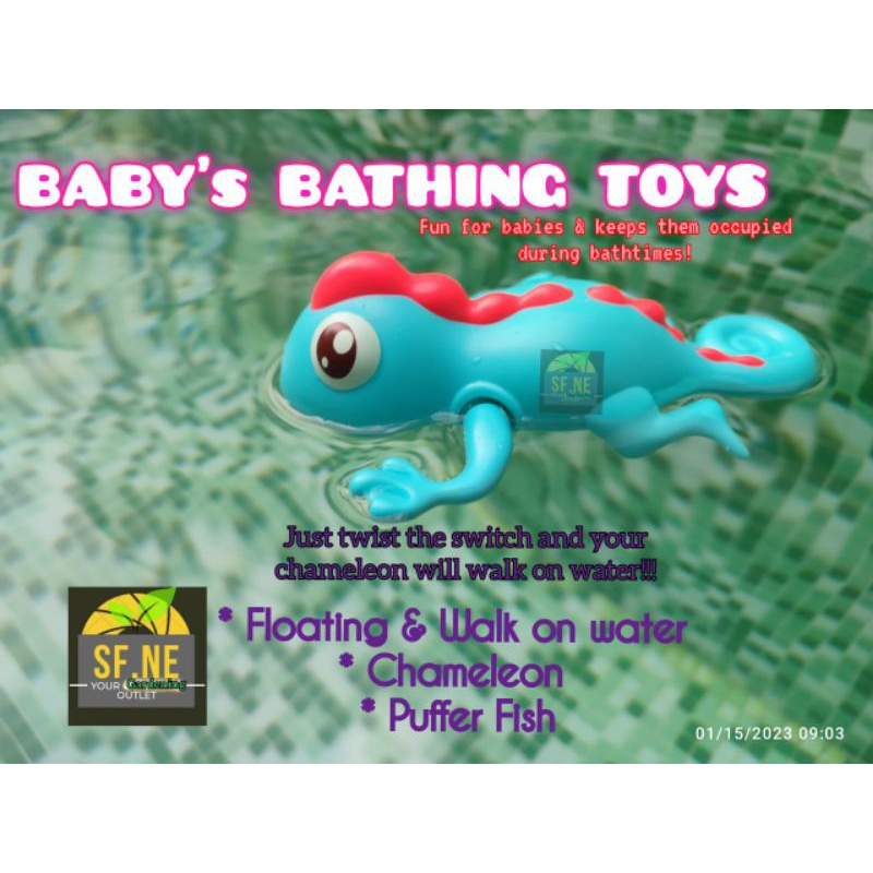Baby Bath Toys (Chameleon & Puffer Fish) | Shopee Malaysia