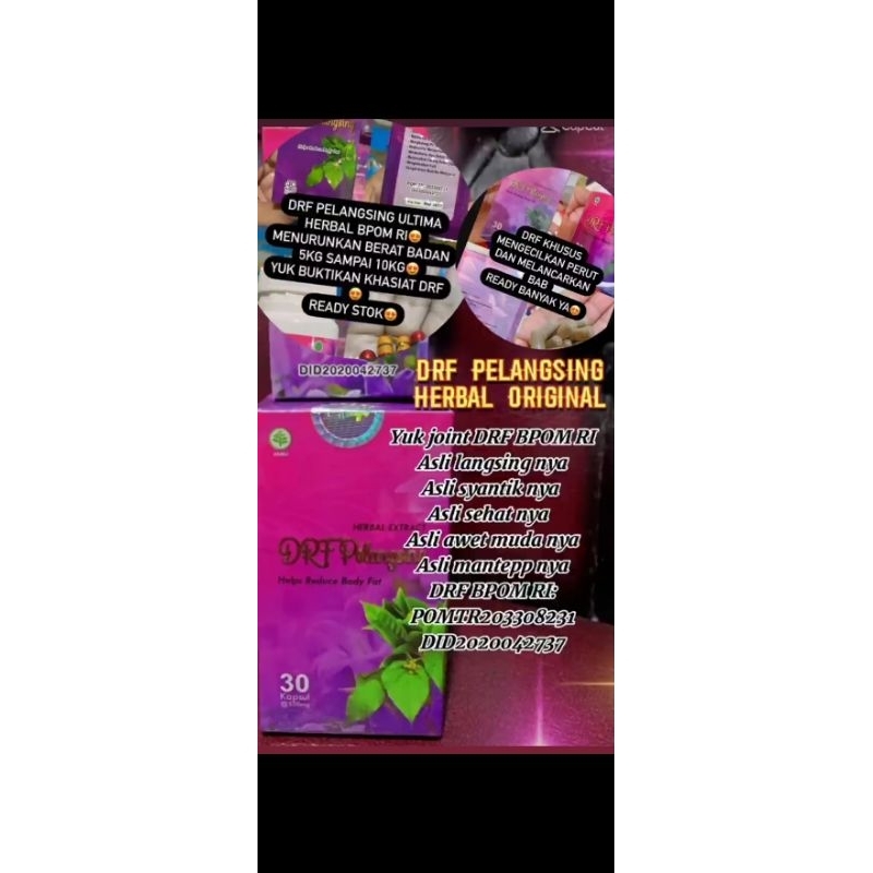 DRF HERBAL ORIGINAL BPOM RI DIET ANTI GAGAL (READY MALAYSIA /IPOH) | Shopee Malaysia