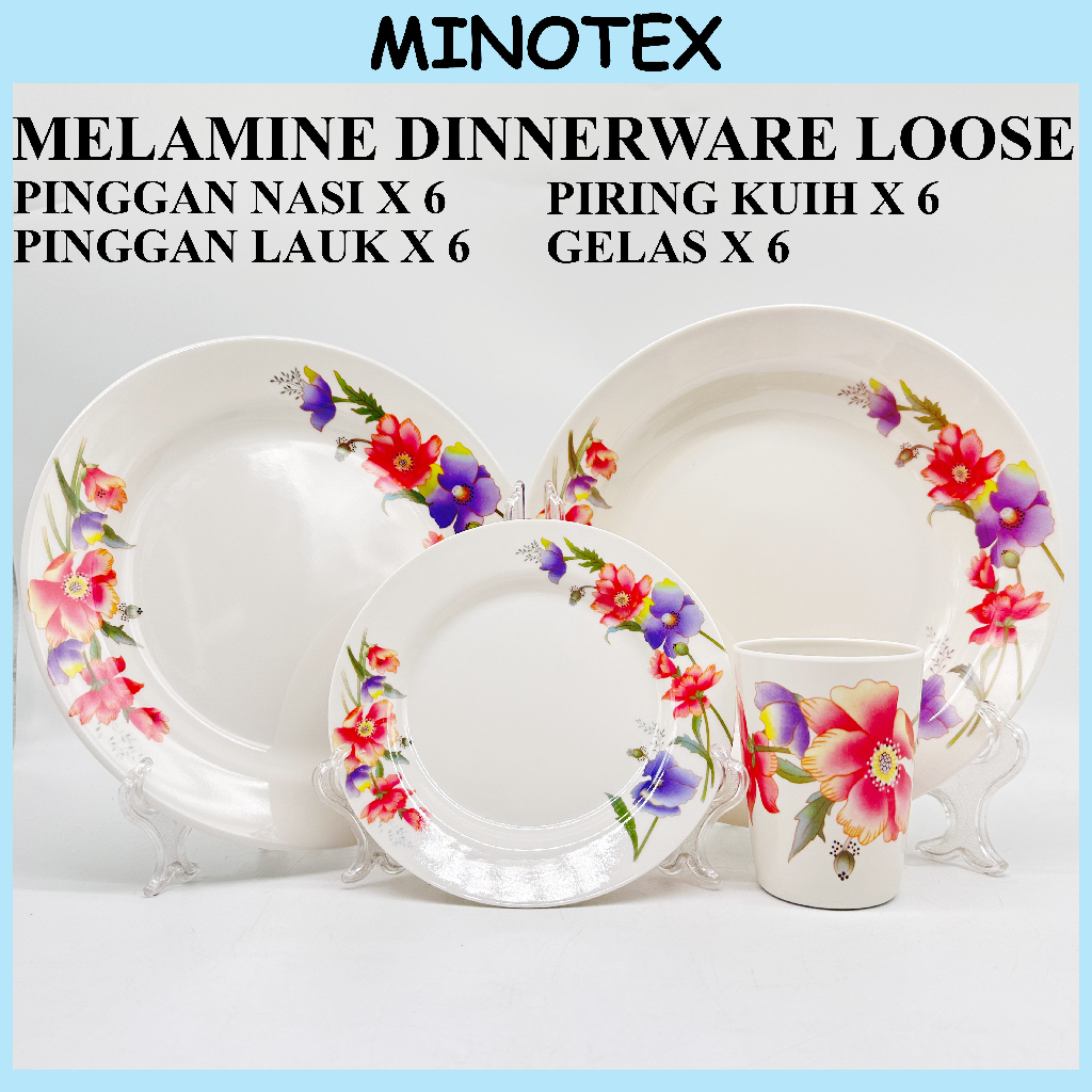 Melamine Loose Tebal / Melamine Plate / Melamine Glass / Gelas ...