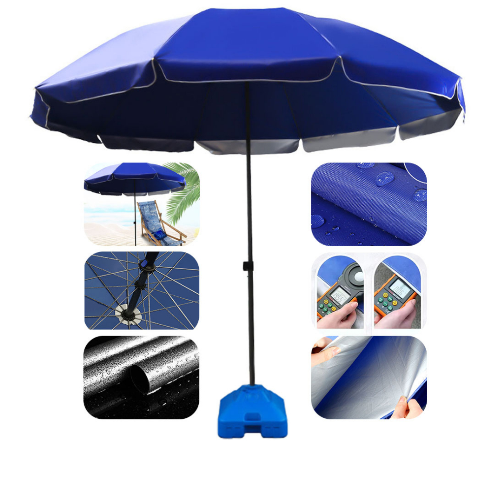 2.8M Two-in-one Rainproof Parasol, Large Booth Parasol, Folding ...