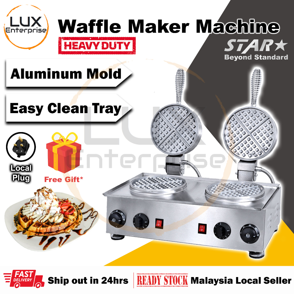 🔥𝐑𝐄𝐀𝐃𝐘 𝐒𝐓𝐎𝐂𝐊🔥𝐒𝐇𝐈𝐏 𝐎𝐔𝐓 𝐈𝐍 𝟐𝟒𝐇𝐑𝐒🔥 HEAVY-DUTY Electric Waffle Maker Double ...