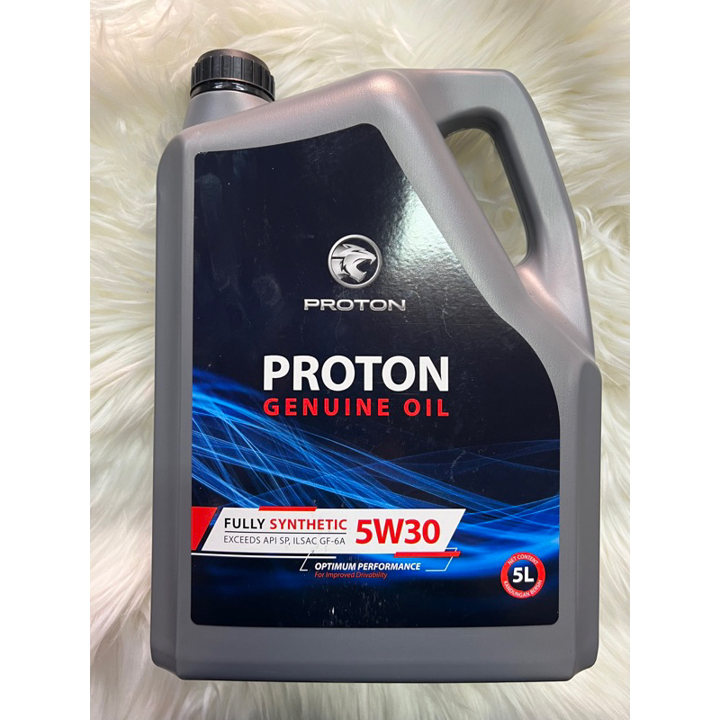 ORIGINAL PROTON GENUINE OIL 5W30 5 Litter FULLY SYNTHETIC | Shopee Malaysia