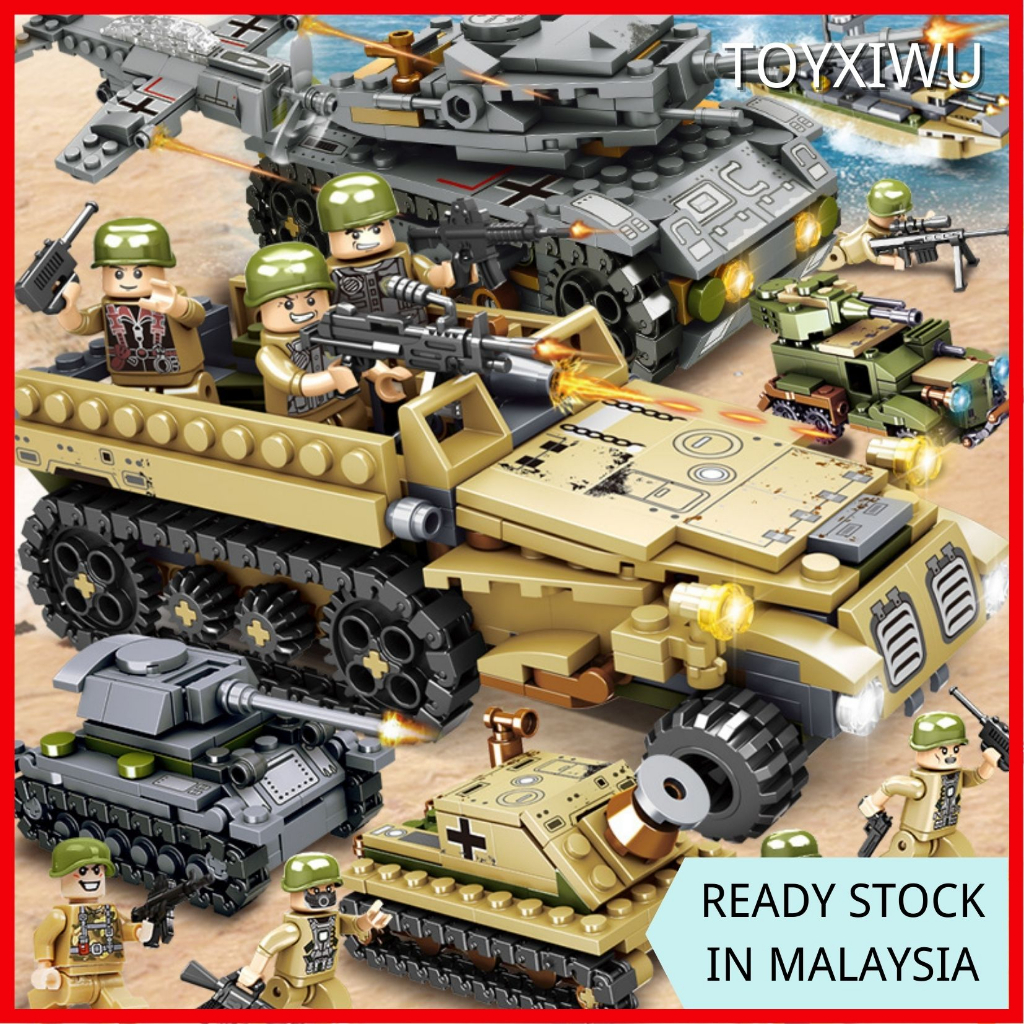 1000+pcs Police Car Block soldier Car Army Car robot and Boat Toys for ...