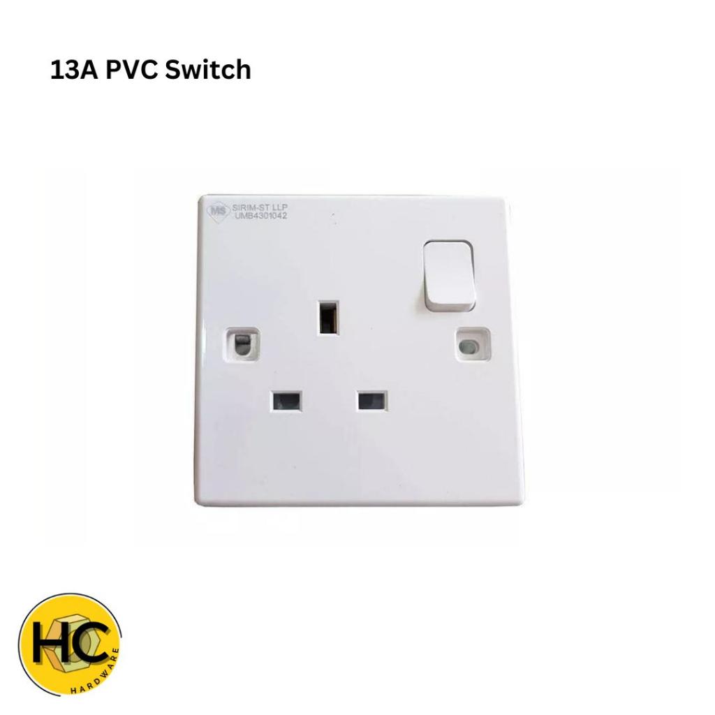 13A UMS Plug Top Sirim UK Standard Plugtop PVC Box Surface Nut Box ...