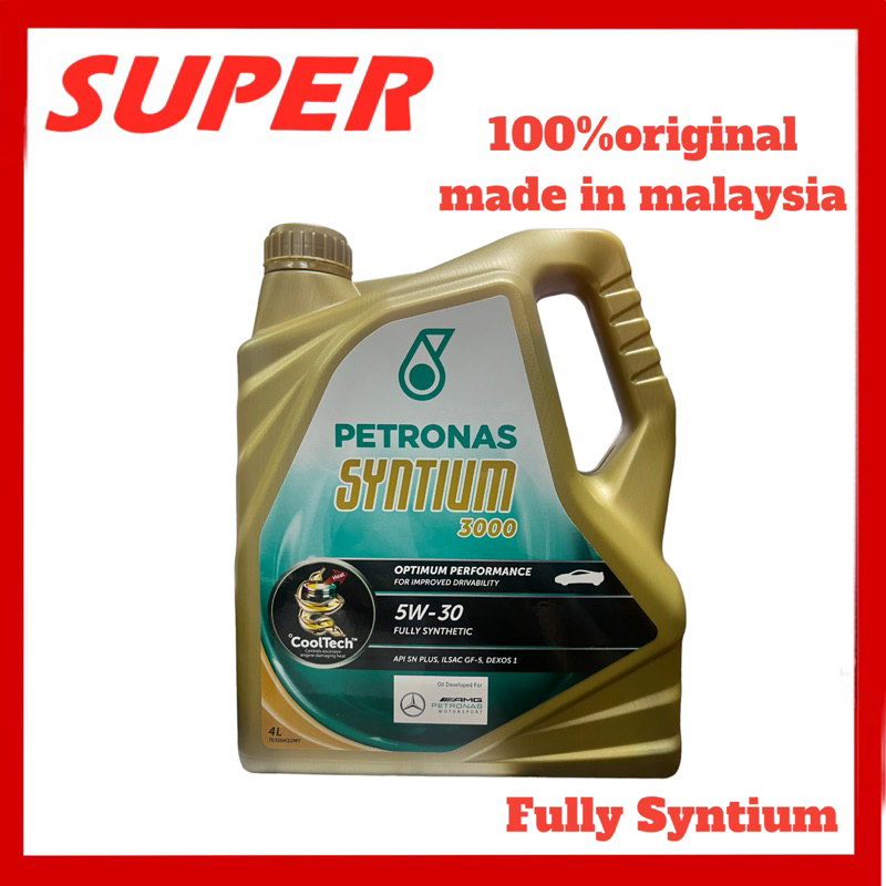 Petronas Syntium 3000 5W-30 Fully Synthetic 4 liter | Shopee Malaysia