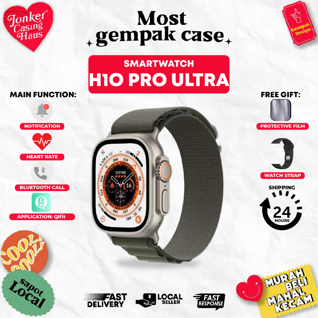 Fitness H10 Pro Ultra Sm4rt W4tch Original + Free Gift Waterproof ...
