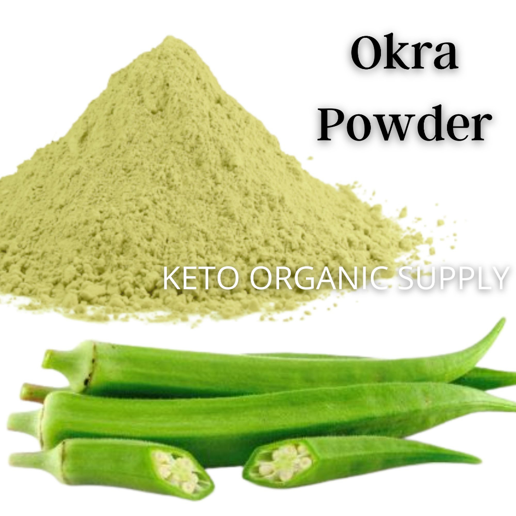Okra Powder 50g -250g Pure Lady Finger Powder Vegetable Baking Porridge ...
