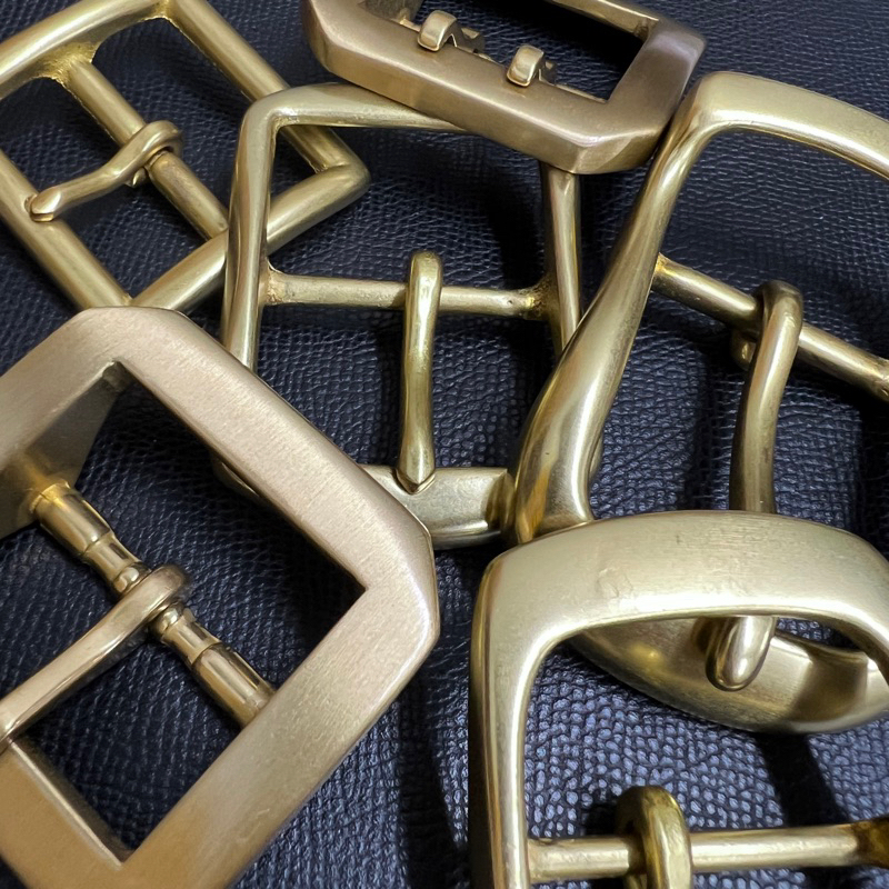 40mm Solid Brass Middle Pin Belt Buckles Leather Cowboy Strap Fastener ...