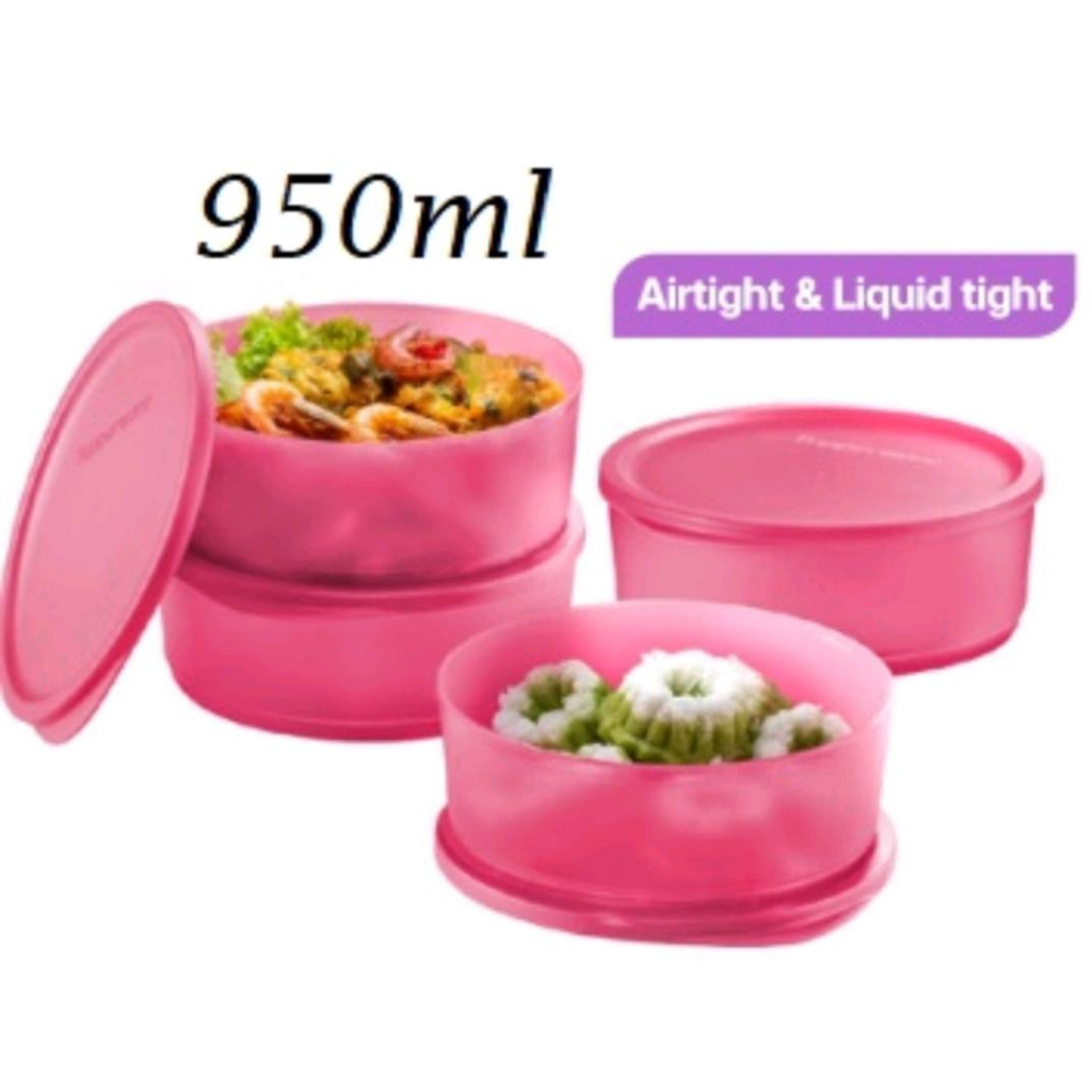 Tupperware summer fresh round 950ml - 4 pcs per set | Shopee Malaysia