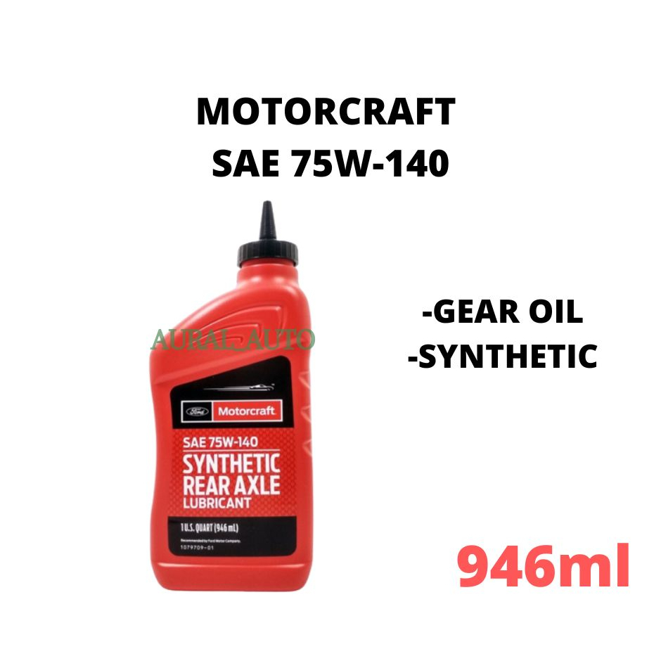 Ford Motorcraft Sae75W-140 Synthetic Rear Axle Lubricant Gear Oil Ford ...