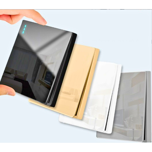Full Tempered Glass Light Switch (10A) Modern Style Switches Suis Lampu ...