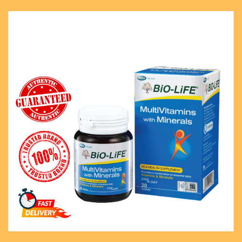 BiO-LiFE MULTIVITAMINS AND MINERALS 30 TABLETS | Shopee Malaysia