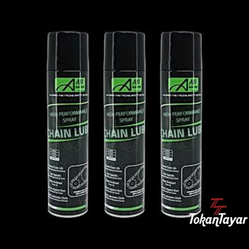 AJI RACING HEAVY DUTY CHAIN LUBE /CHAIN SPRAY 330ML (100% ORIGINAL ...