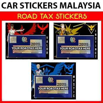 *CLEAR STOCK * Roadtax sticker - Pokemon Go Team | Shopee Malaysia