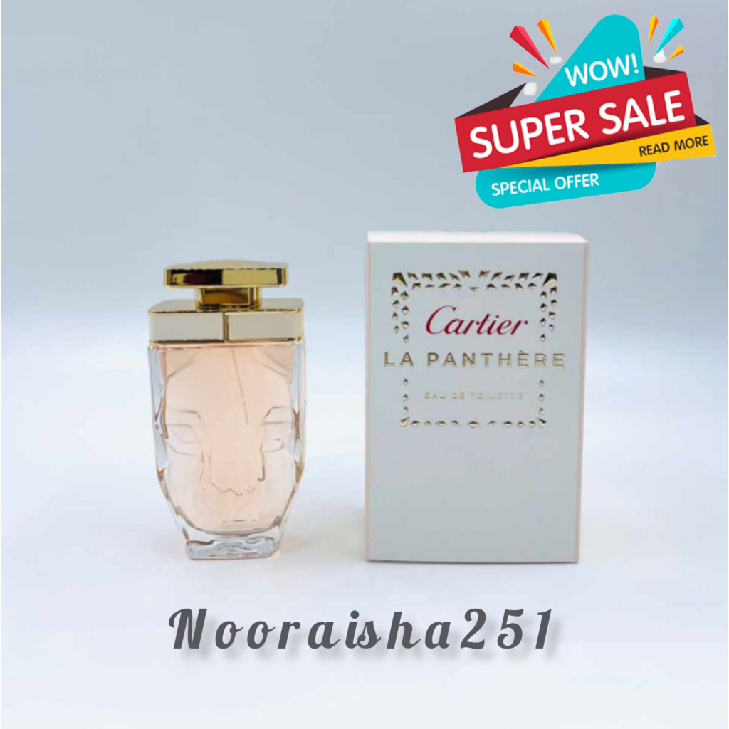 Cartier La Panthere For Women Eau De Toilette EDT 75ml spray miyank ...