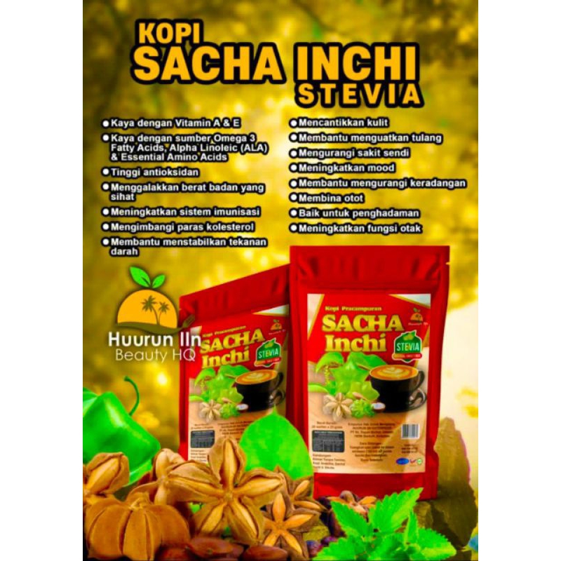 KOPI SACHA INCHI PREMIUM COFFE WITH STEVIA🔥 | Shopee Malaysia