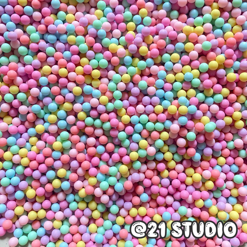 10g Matte 6mm Macaroon Balls DIY Accessories Decorations Cream Glue ...