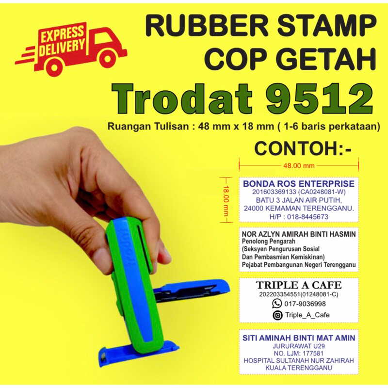 SIAP SEGERA‼️ RUBBER STAMP / COP GETAH | Shopee Malaysia