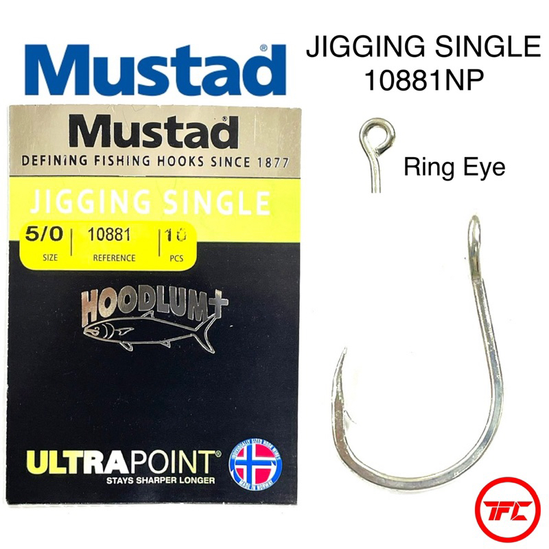 MUSTAD Jigging Single Assist Hook 10881NP-DT | Shopee Malaysia
