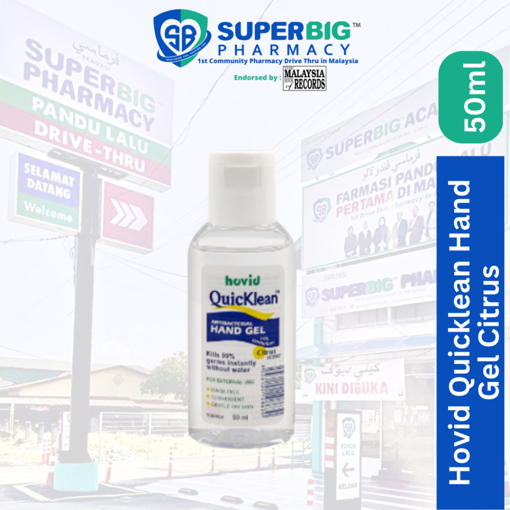 Hovid Quicklean Hand Gel c2 x 50ml | Shopee Malaysia