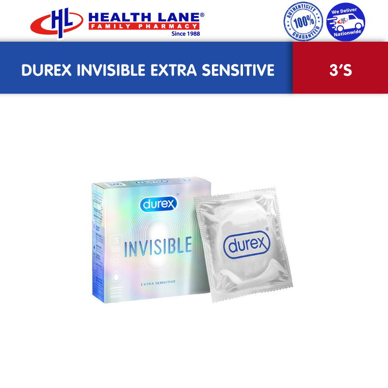 Durex Invisible Extra Sensitive (3's) | Shopee Malaysia