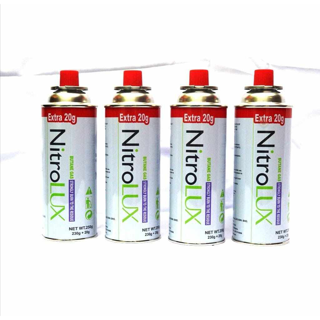 Homelux /nitolux /Mascrown Butane Gas Cartridge 4 pcs (Made In Korea ...