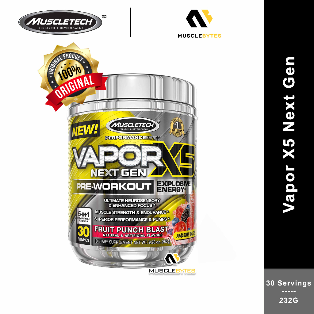 MuscleTech - Vapor X5 Next Gen [30 Servings] [Pre-Workout] | Shopee ...